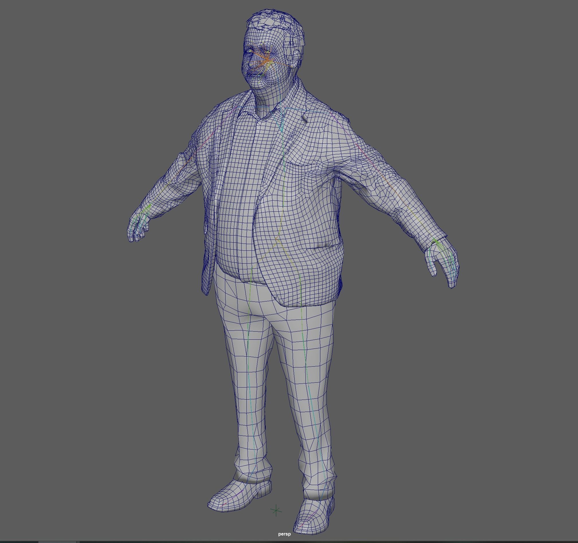 Old Man Rigged 3D model rigged | CGTrader