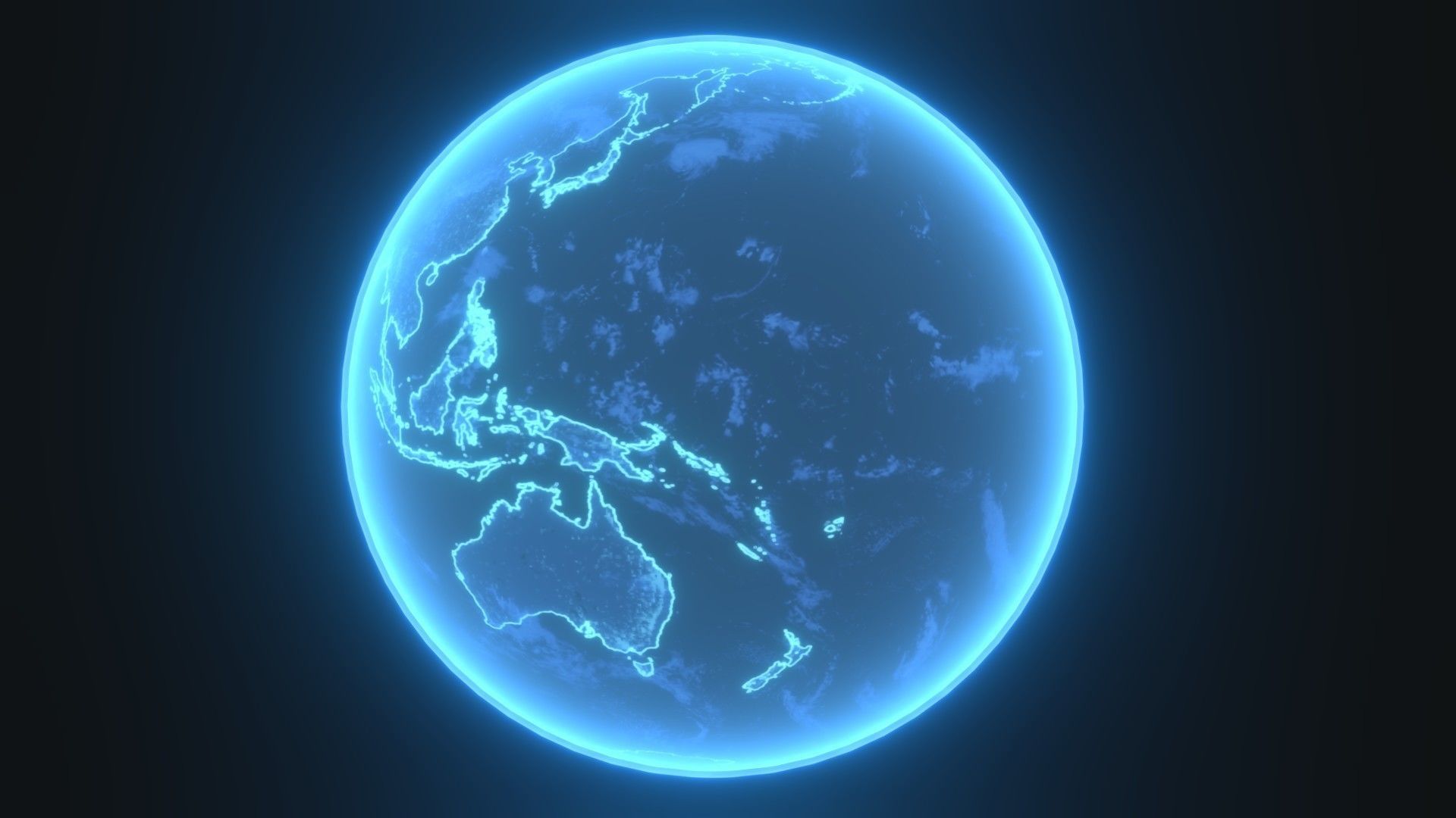 3D model Hologram Planet Earth Sci-Fi 3D Model 4k Textures VR / AR ...