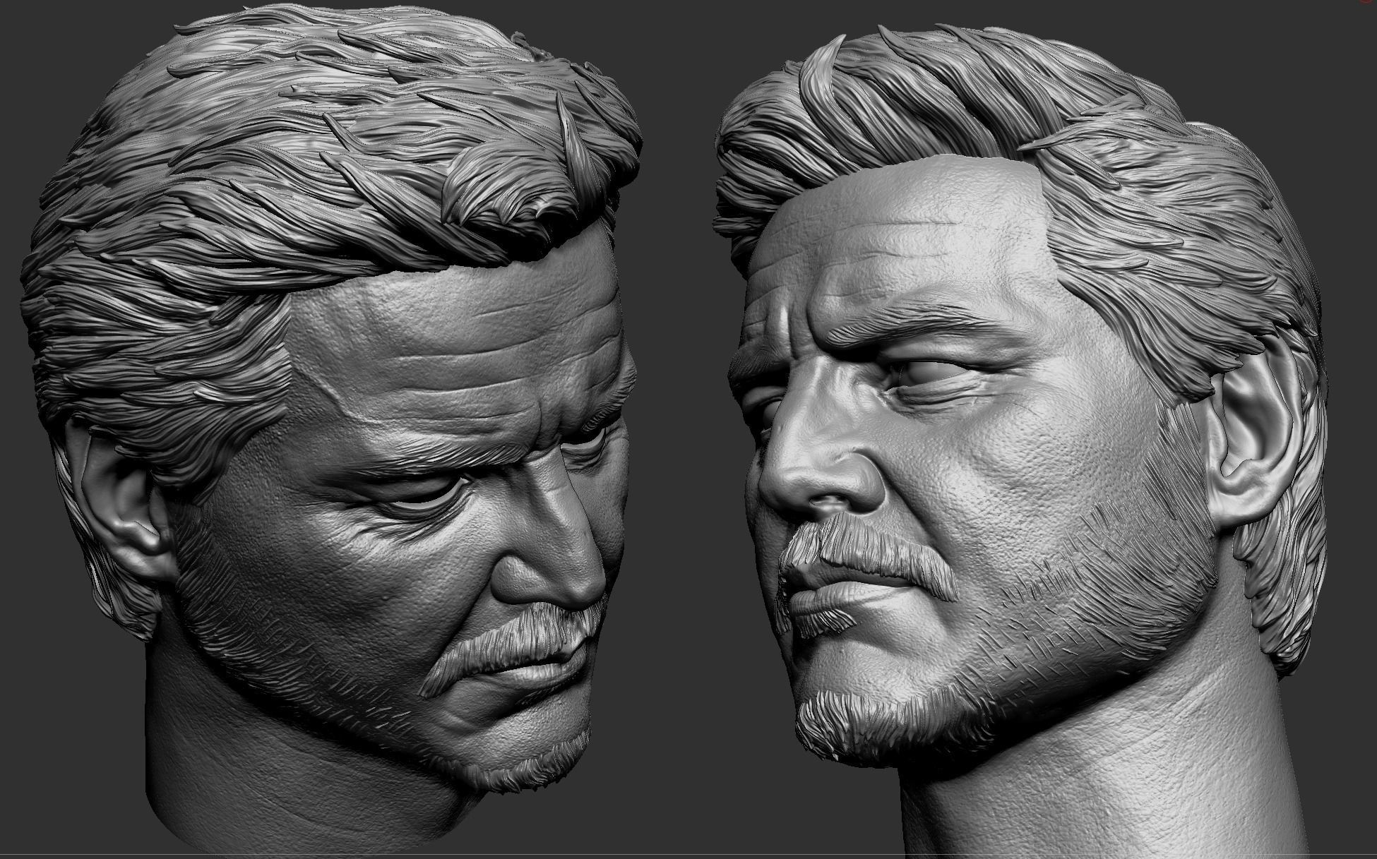 Joel- Pedro Pascal Head 3D model 3D printable | CGTrader
