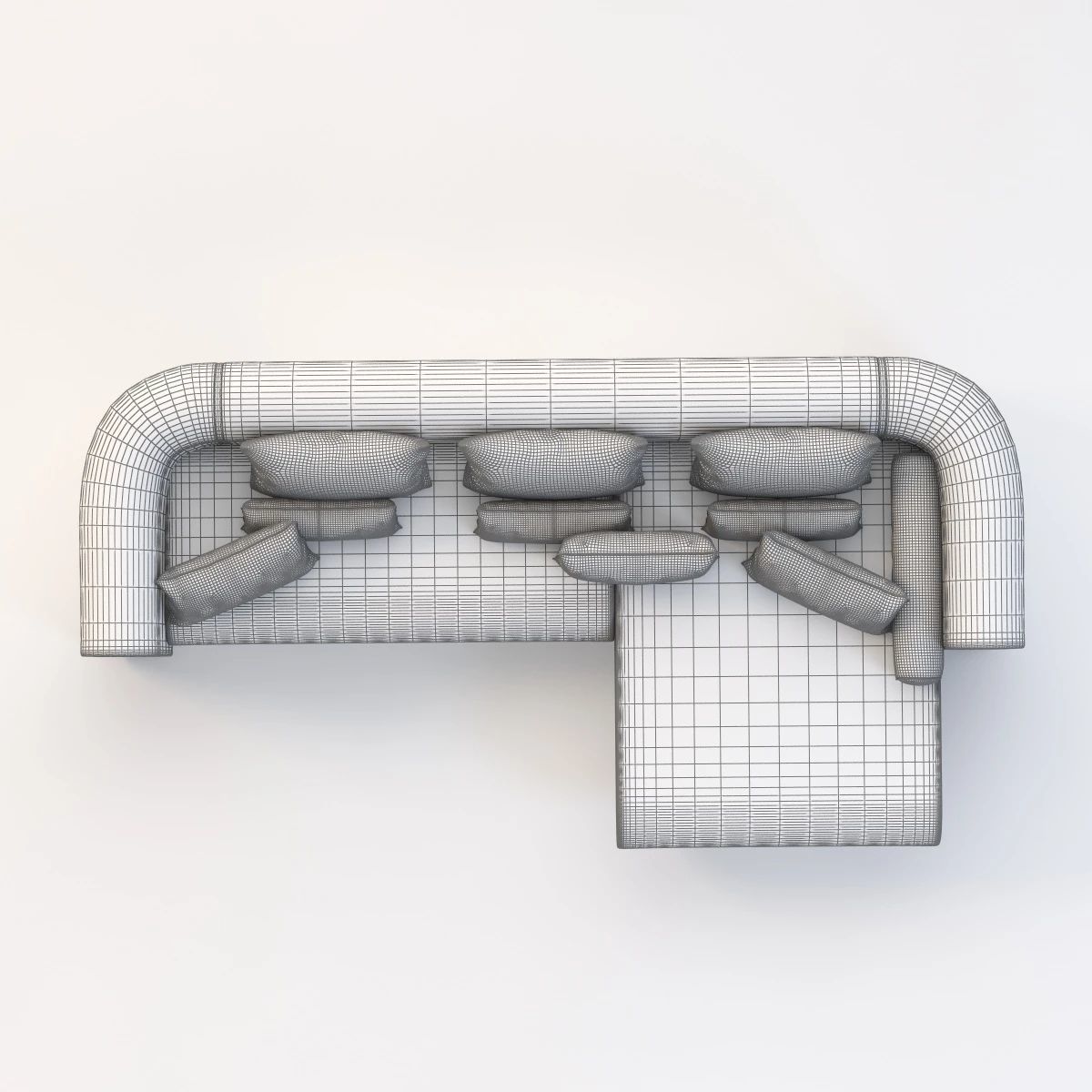 Union Corner Unit Sectional Sofa 3D model | CGTrader