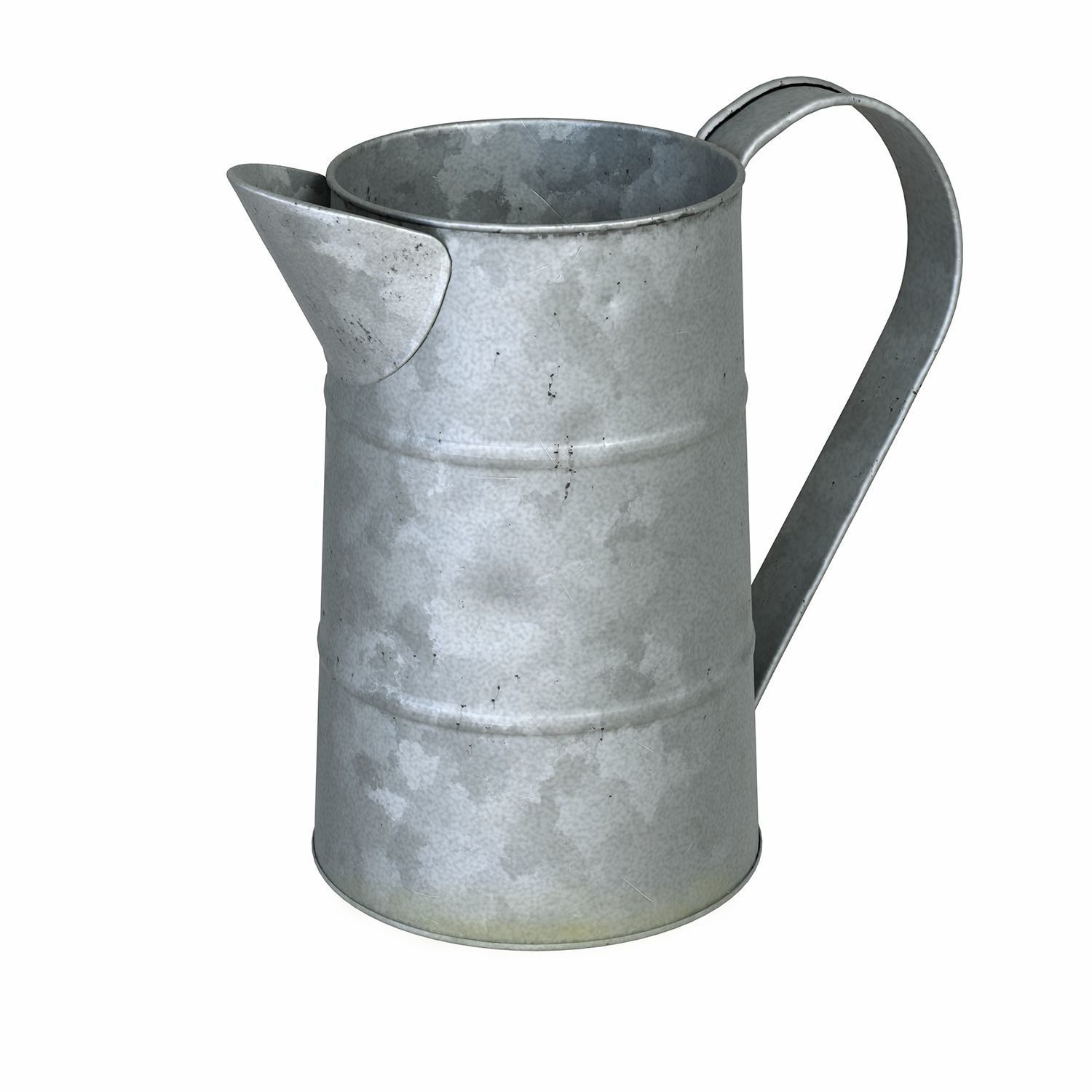 Galvanized Pitcher 3D model | CGTrader