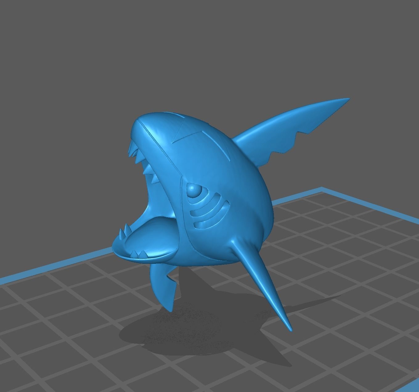 Sharpedo pokemon 3D print model 3D model 3D printable | CGTrader