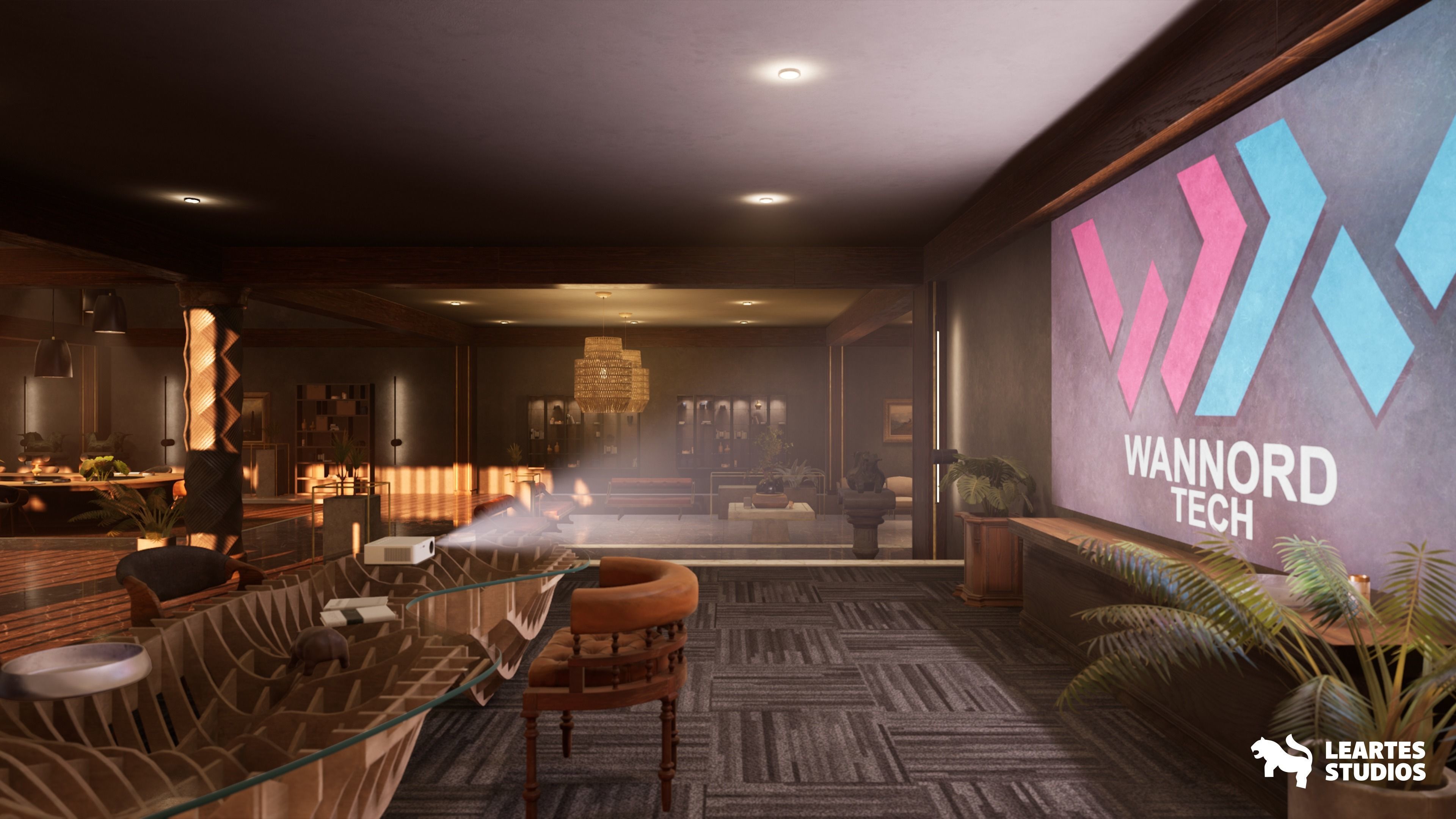 3D model Modern Office Environment VR / AR / low-poly | CGTrader