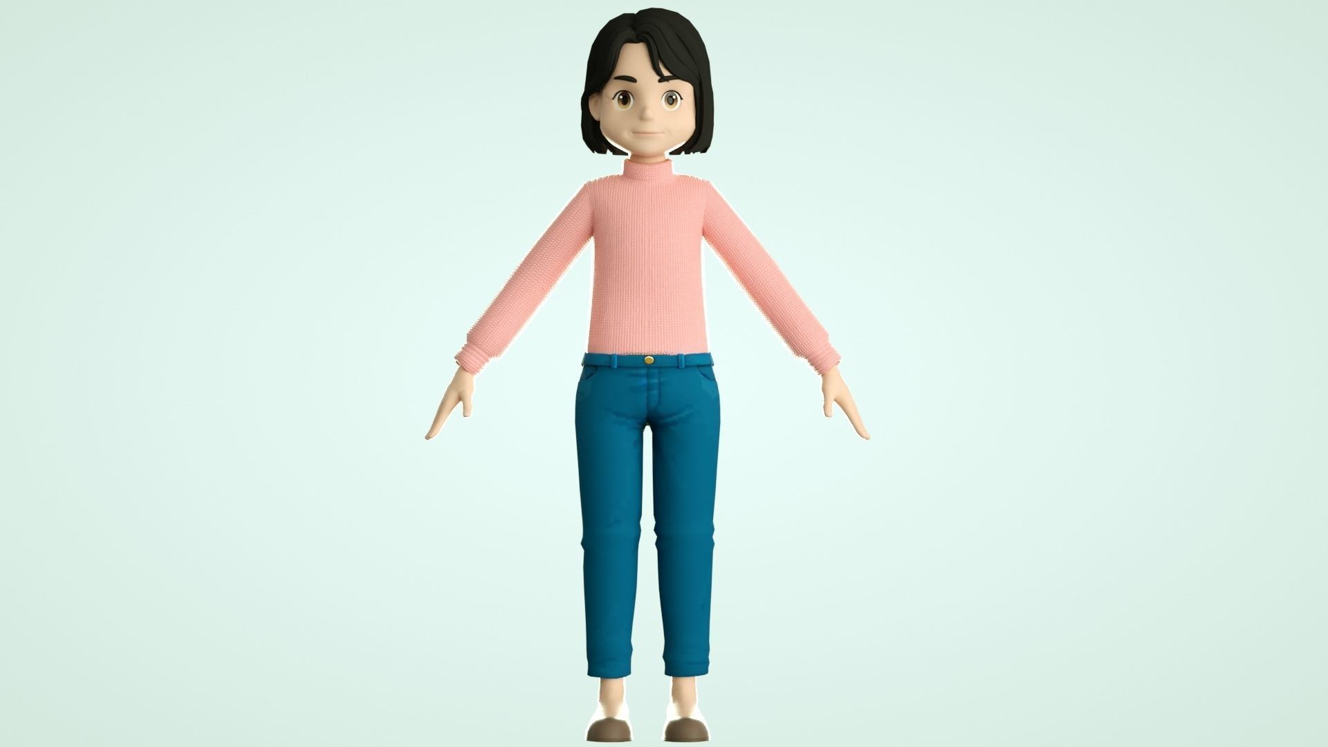 cartoon mom mother family 3D model | CGTrader