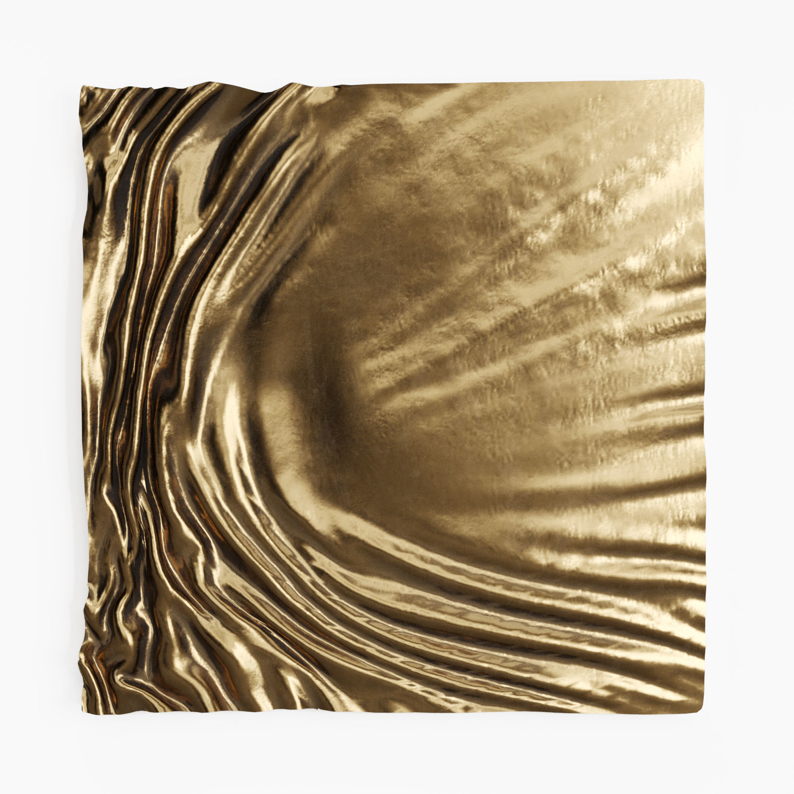 Waved metal panel art 3D model | CGTrader