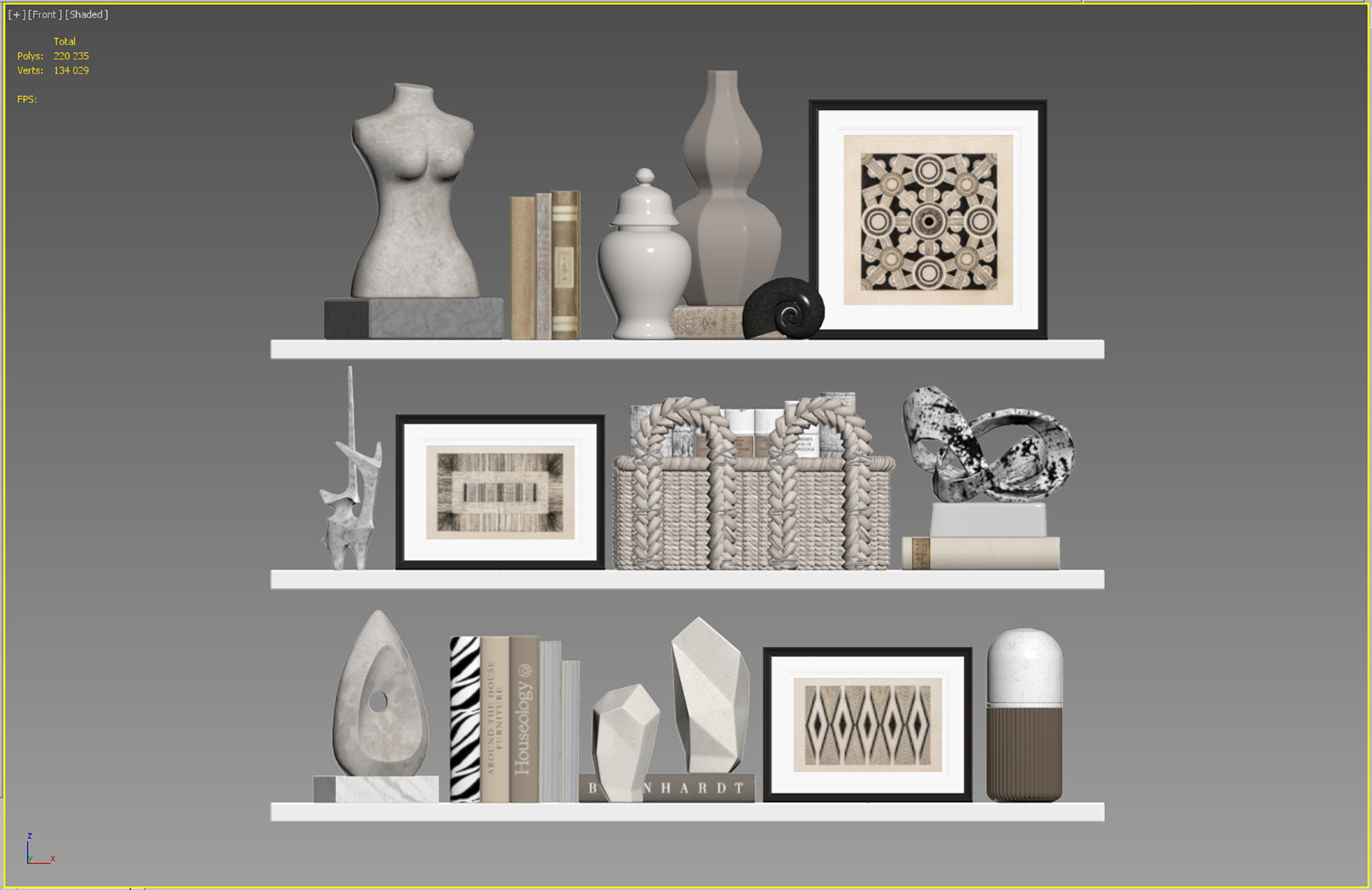 Decor Set 173 3d Model Cgtrader