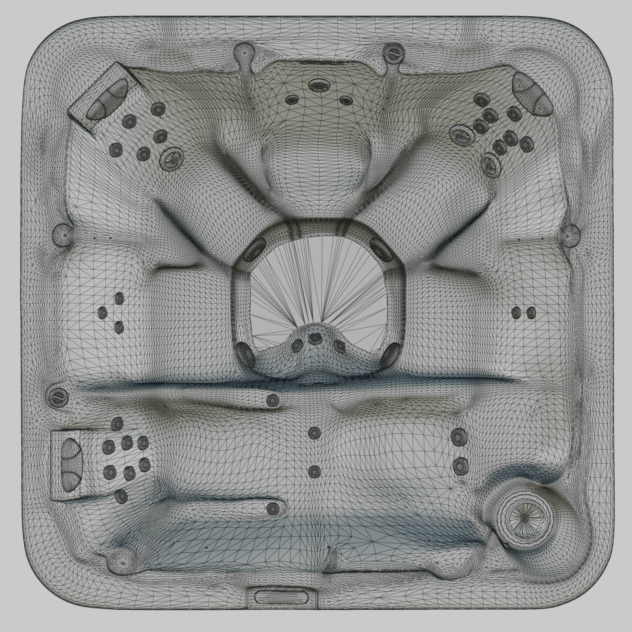 3D model 3D model of Hot Tub Jacuzzi D1 Spas Latitude VR / AR / low ...
