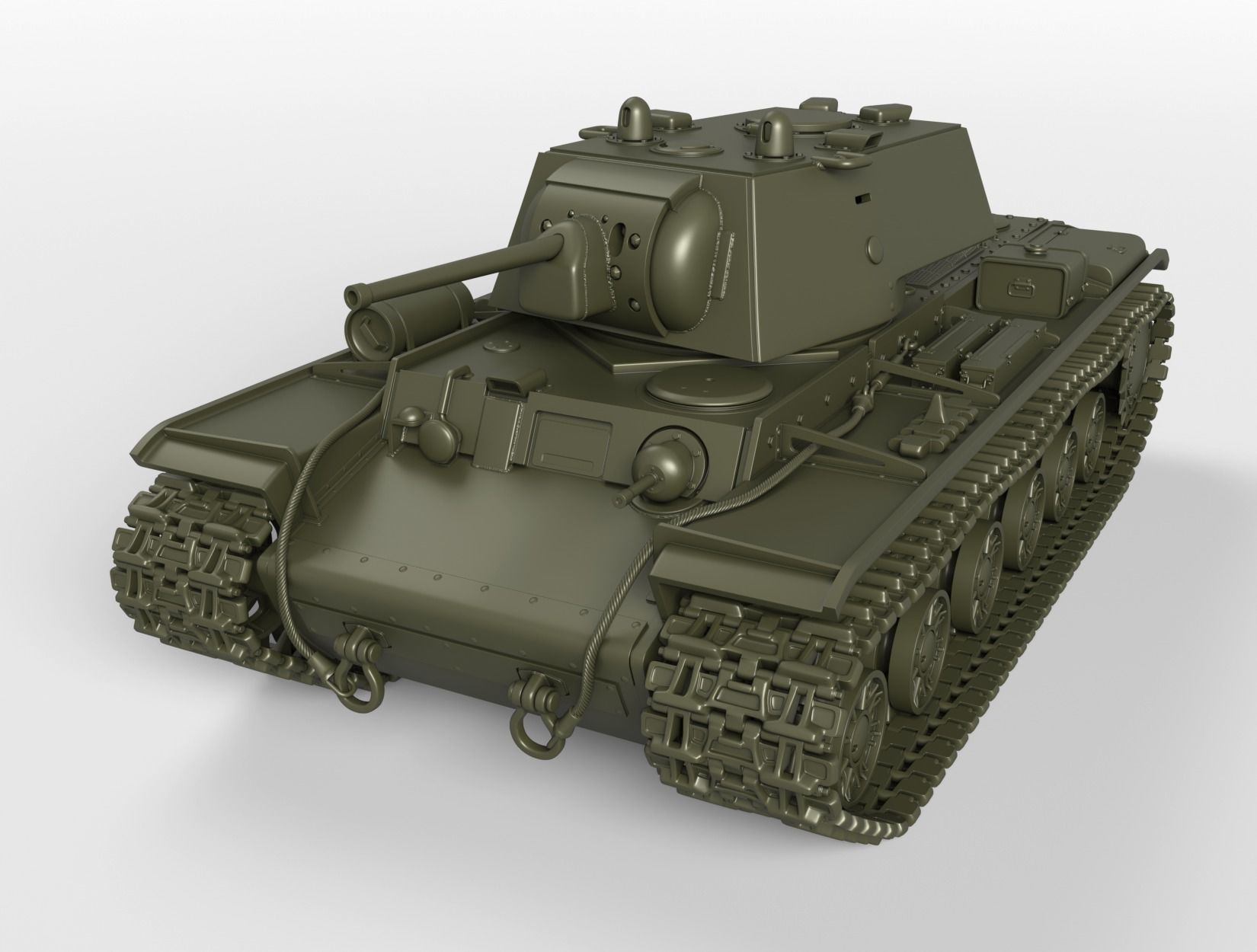 KV1 tank 3D model 3D printable | CGTrader