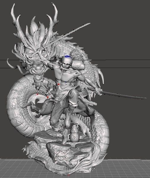 Roronoa Zoro 3D model 3D printable | CGTrader