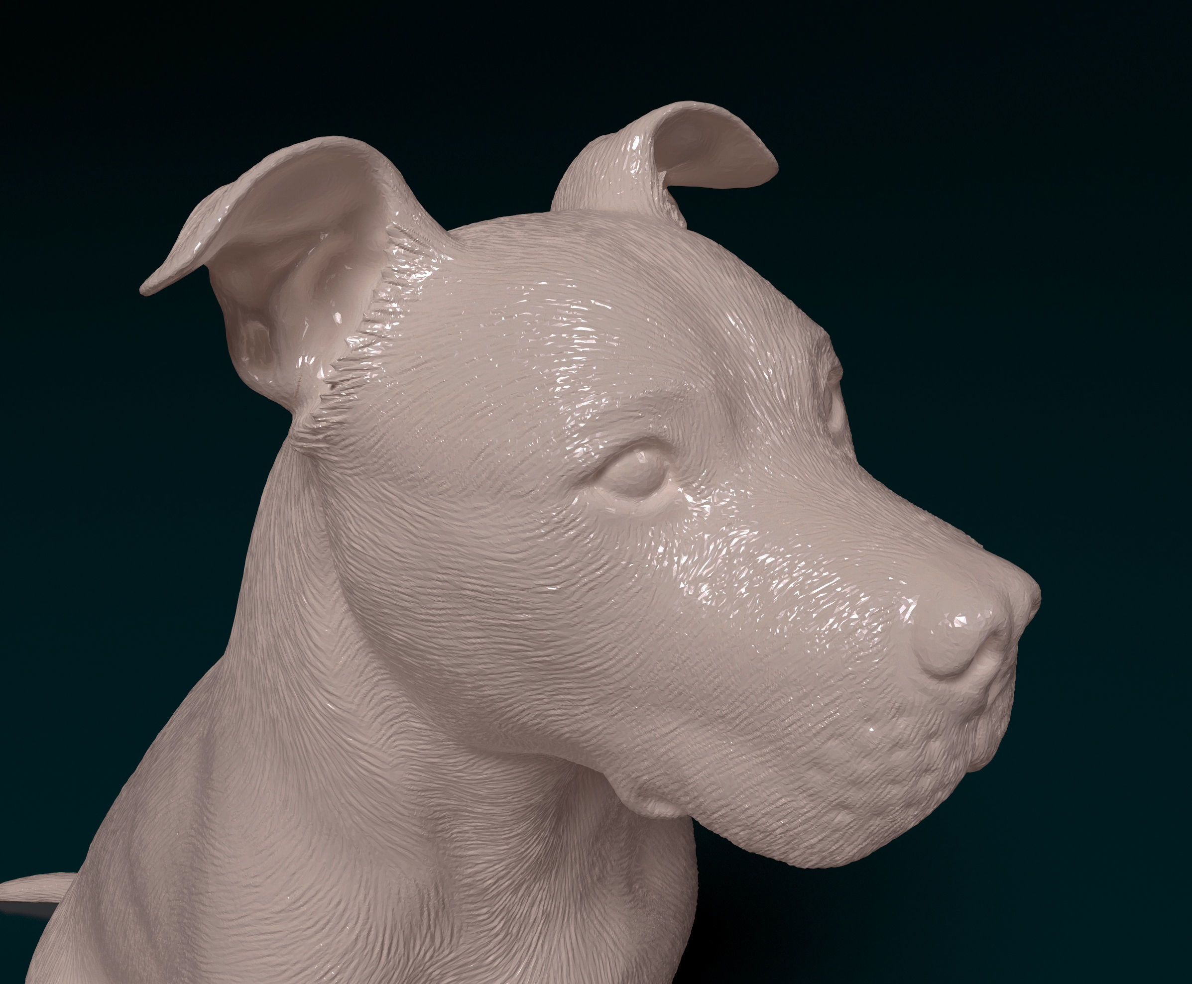 Staffordshire bull terrier 6 3D model 3D printable | CGTrader