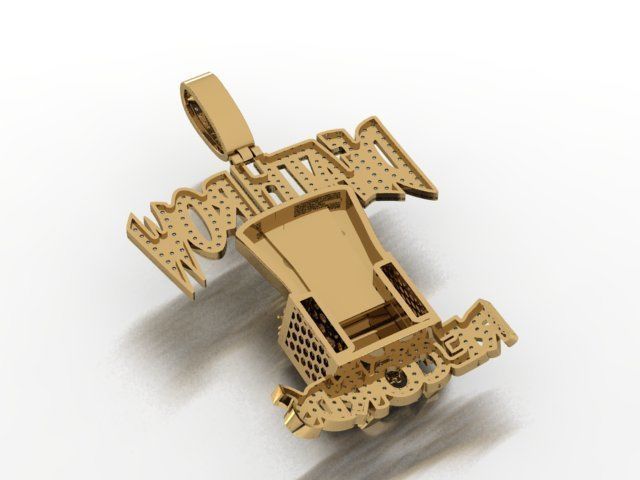 Death row records pendant 3D model 3D printable | CGTrader