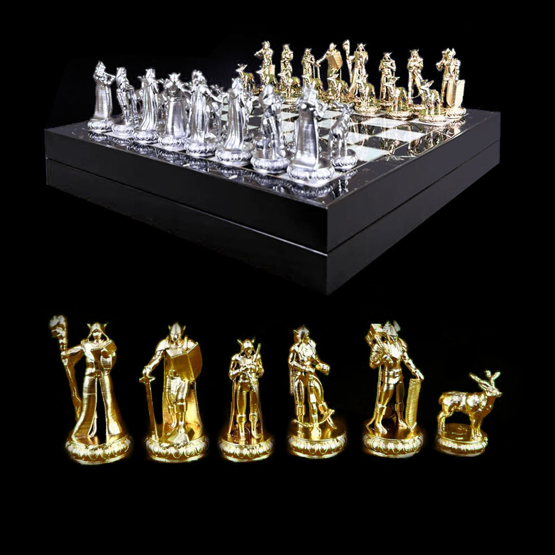 Elf Chess Set - 6 Different Elves Chess Pieces 3D model 3D printable ...