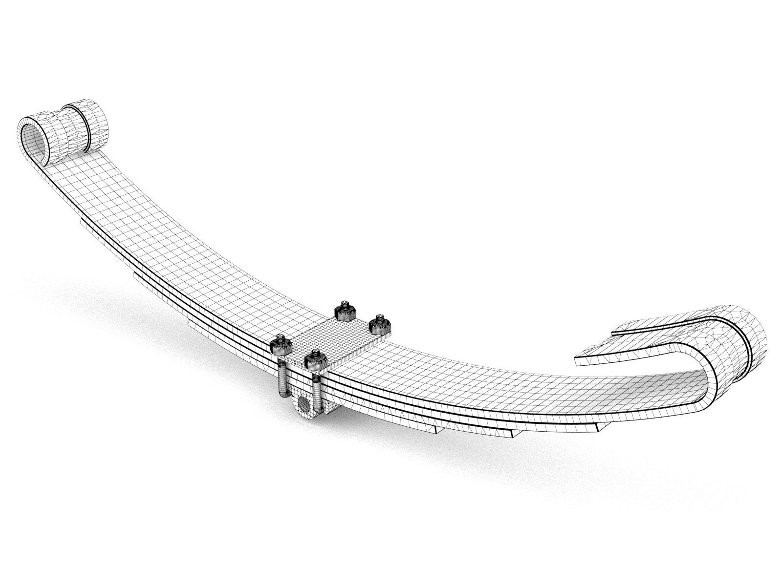 Automotive spring 3D model | CGTrader