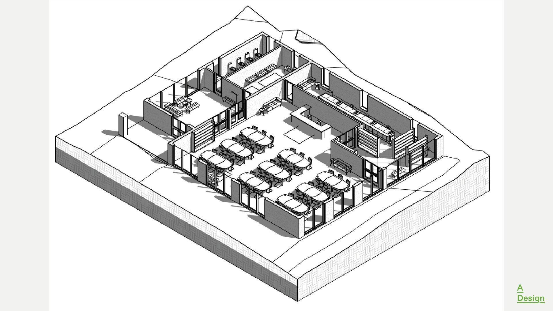 Canteen - Revit 3D model | CGTrader