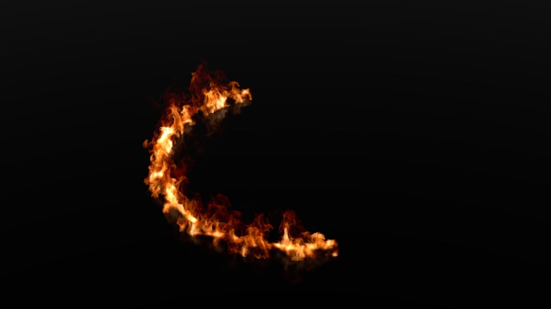 Fire ring circle VDB 300 frame 10 sec 3D model animated rigged | CGTrader