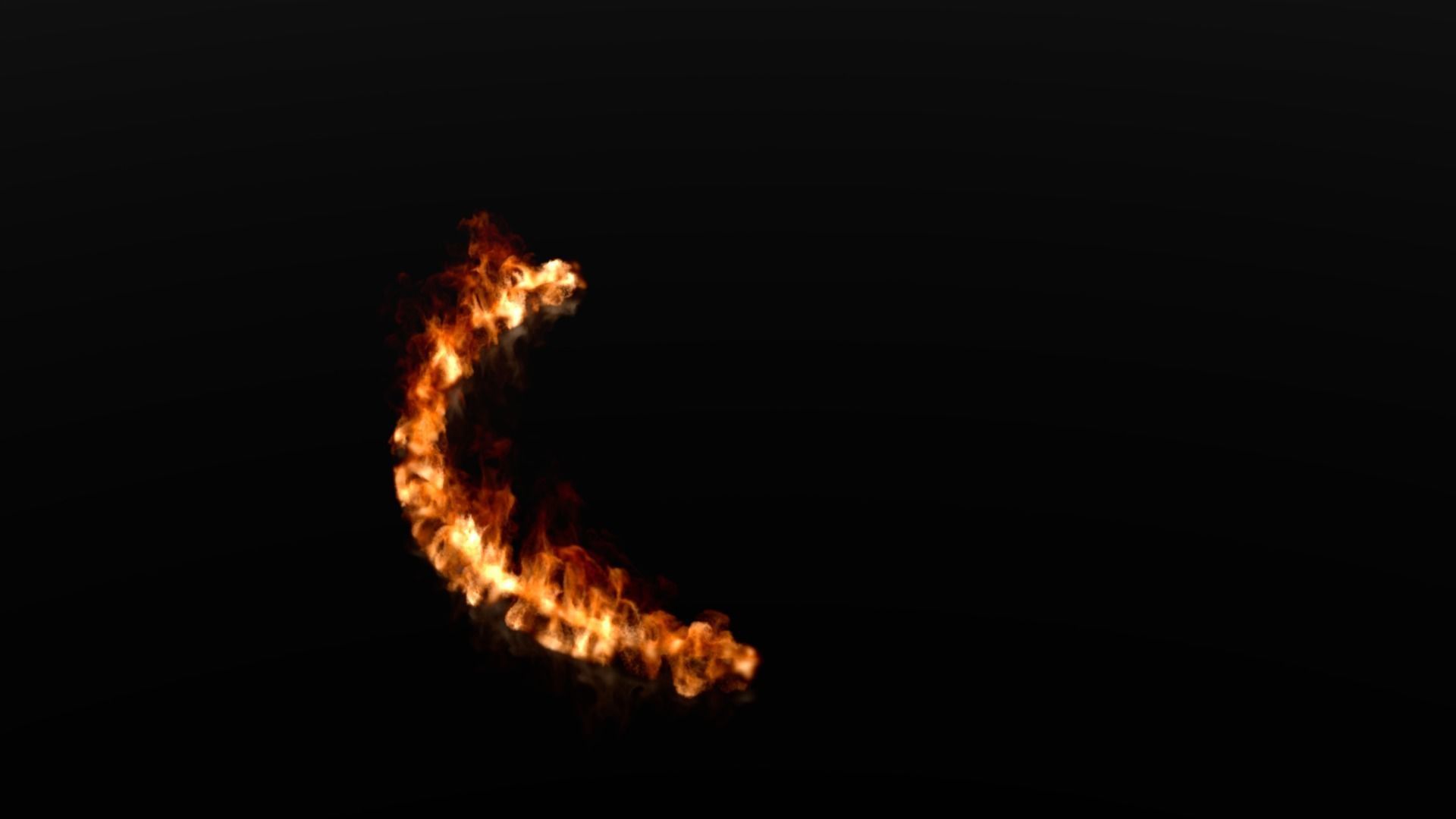Fire ring circle VDB 300 frame 10 sec 3D model animated rigged | CGTrader