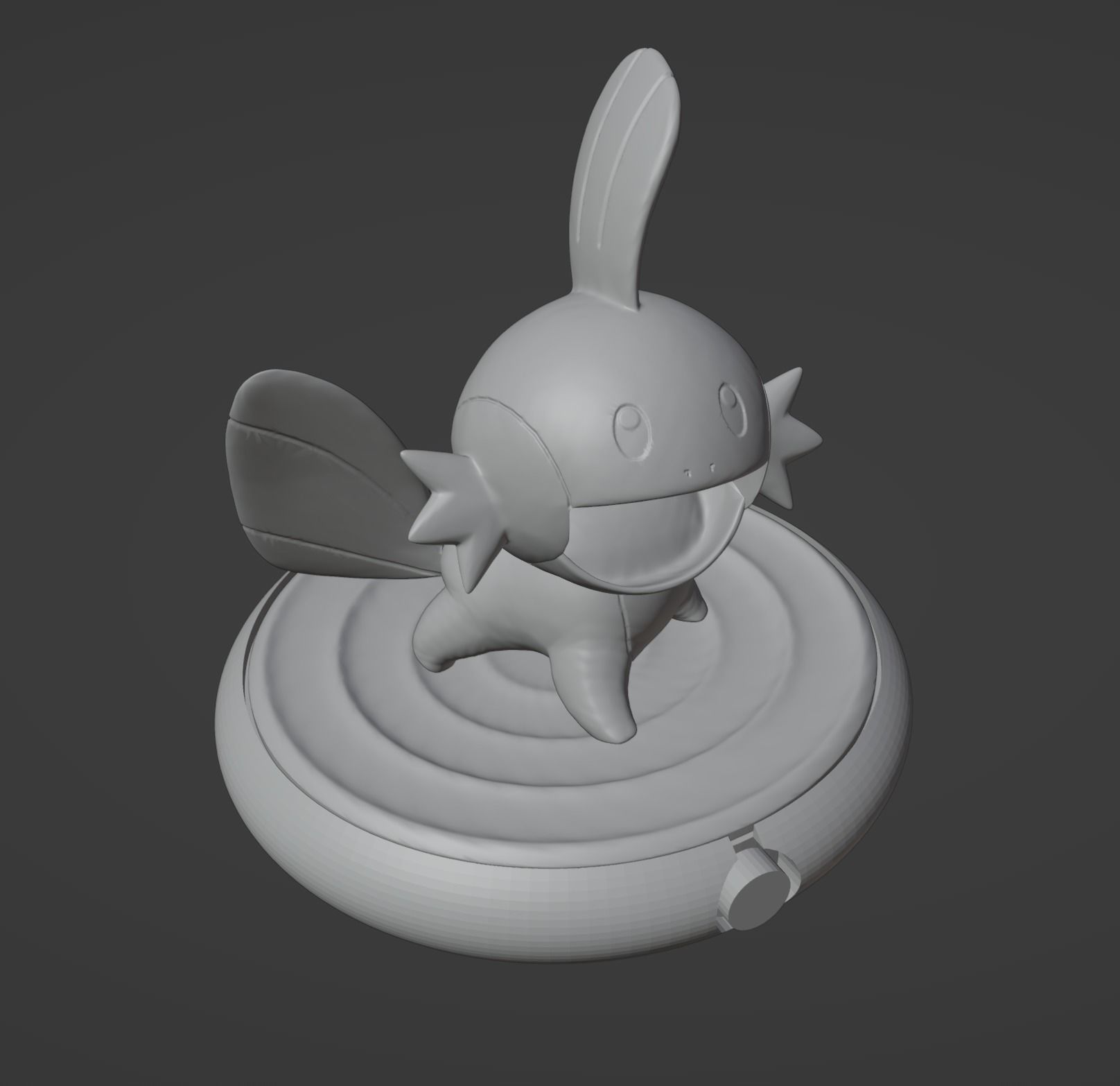 Mudkip pokemon 3D print model 3D model 3D printable | CGTrader