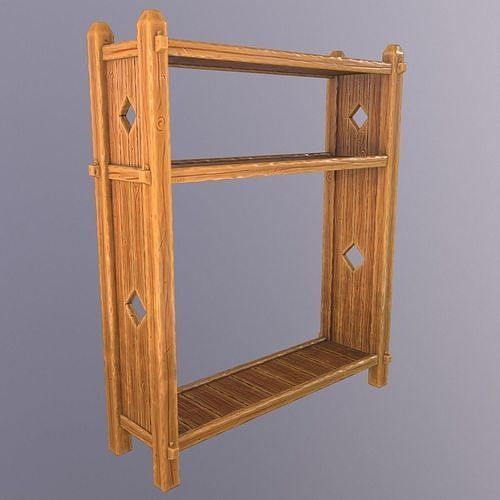 3D model Stylized medieval rack VR / AR / low-poly | CGTrader