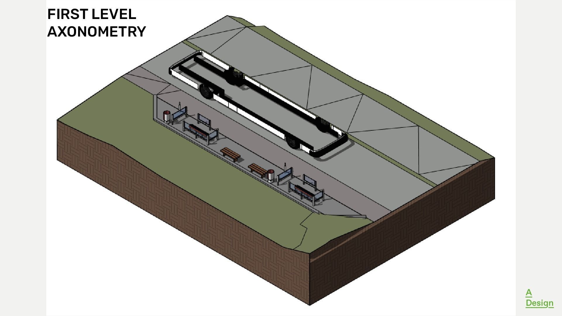 Bus stop - Revit 3D model | CGTrader