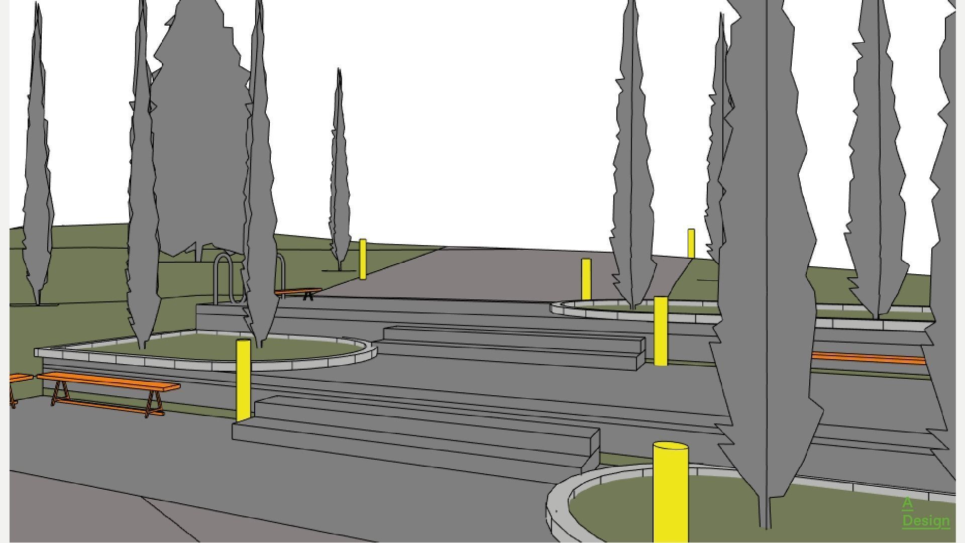 Rest zone - Revit 3D model | CGTrader