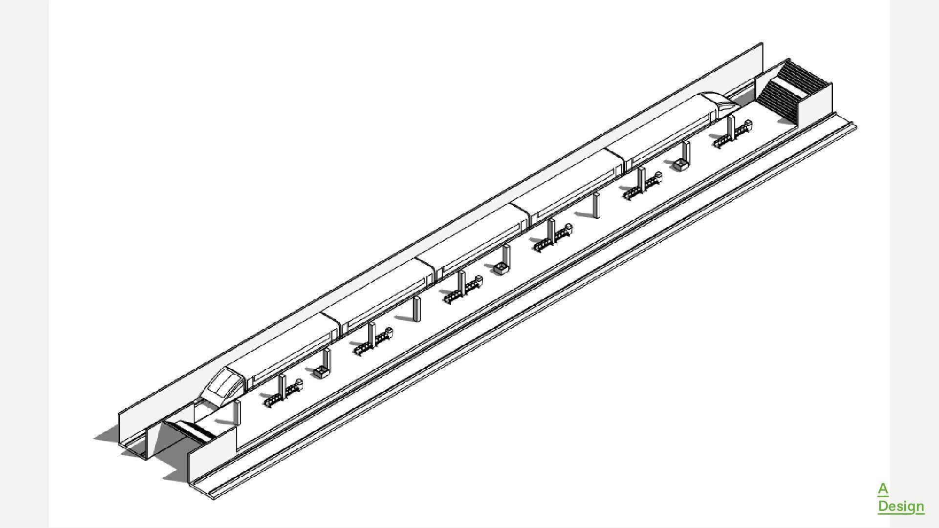 Subway station - Revit 3D model | CGTrader