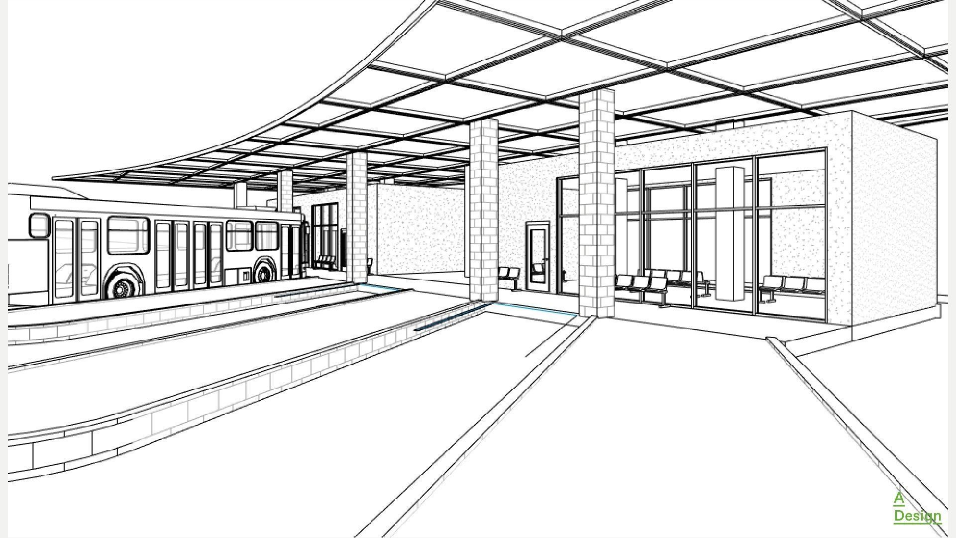 Transport hub - Revit 3D model | CGTrader