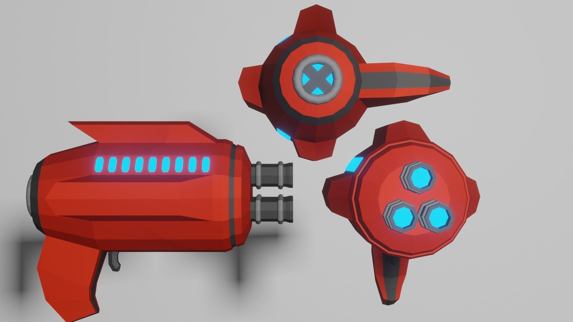 Low Poly Mining Laser free VR / AR / low-poly 3D model rigged | CGTrader