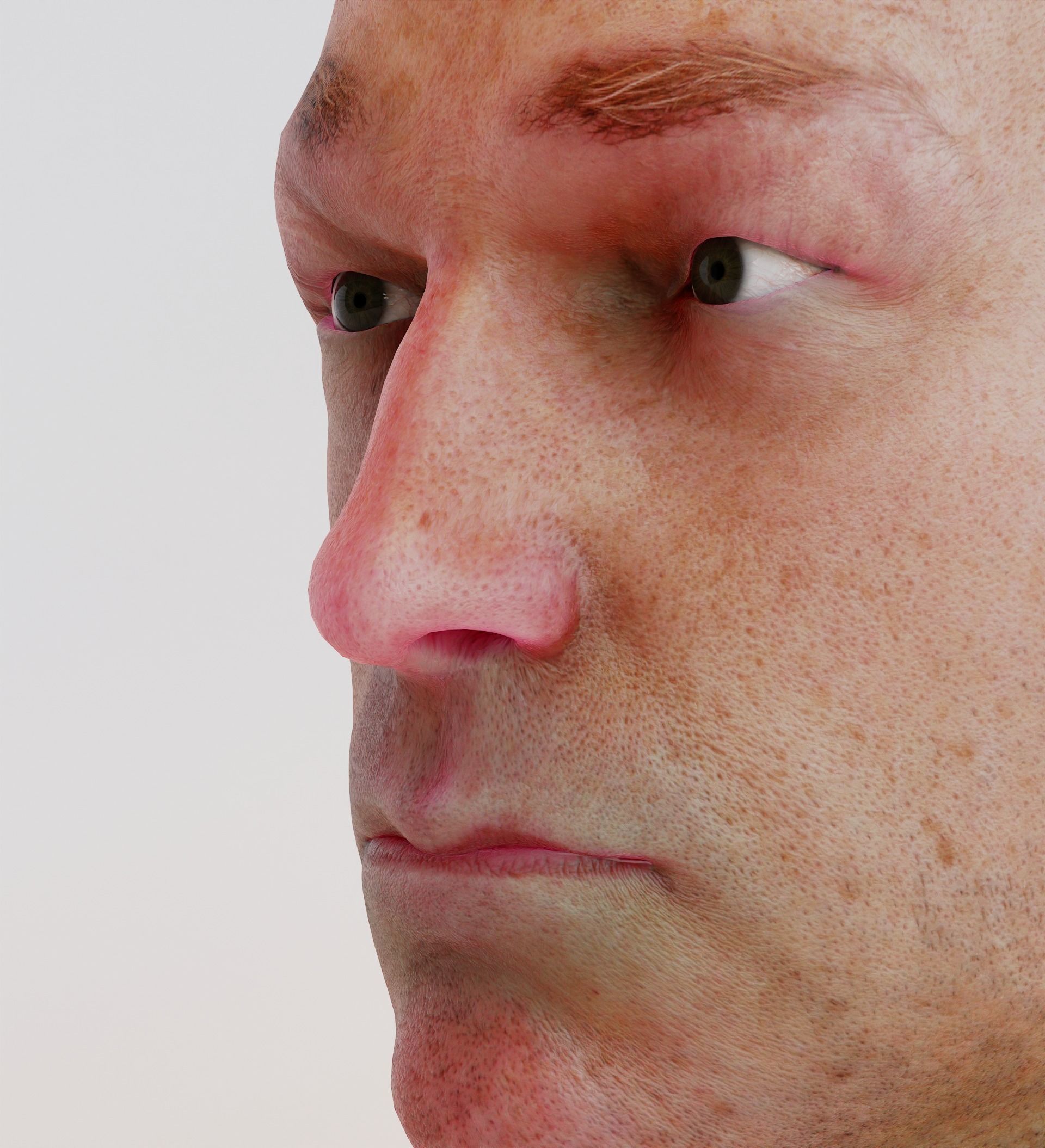 3D model game ready photorealistic man head VR / AR / low-poly | CGTrader