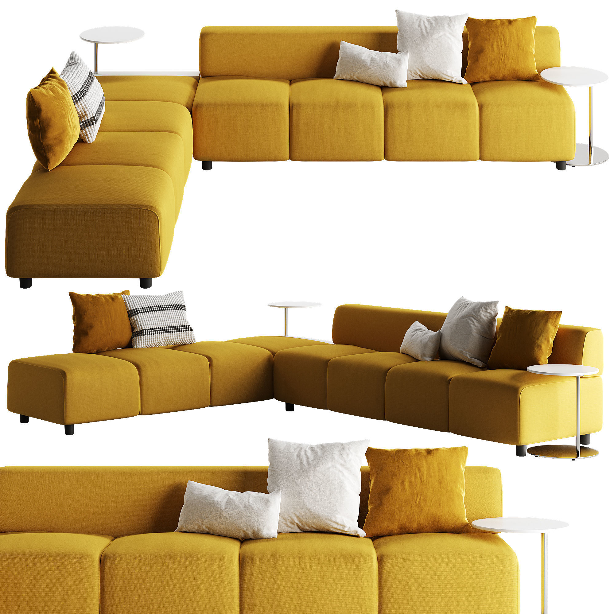 Coalesse Await Lounge System 3D model | CGTrader