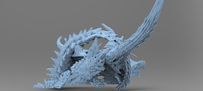 Alien Dragon God Bone Structure 14 3D model | CGTrader