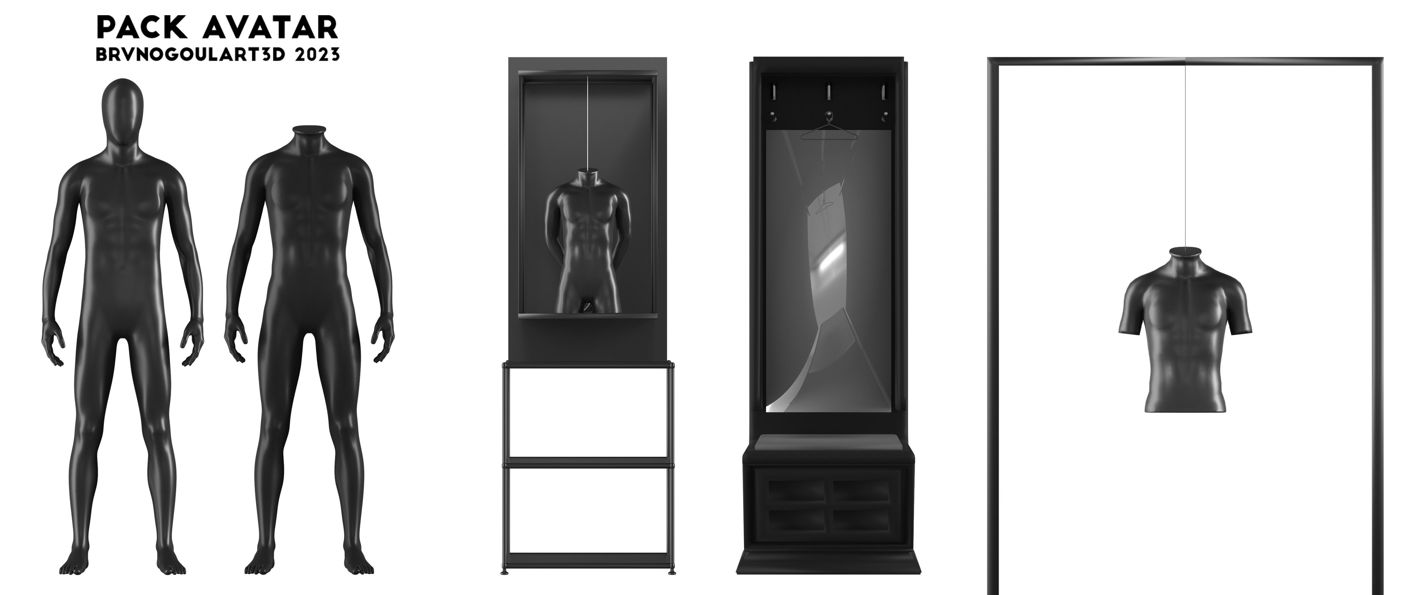 Pack mannequins 2023 - avt and fbx files 3D model | CGTrader