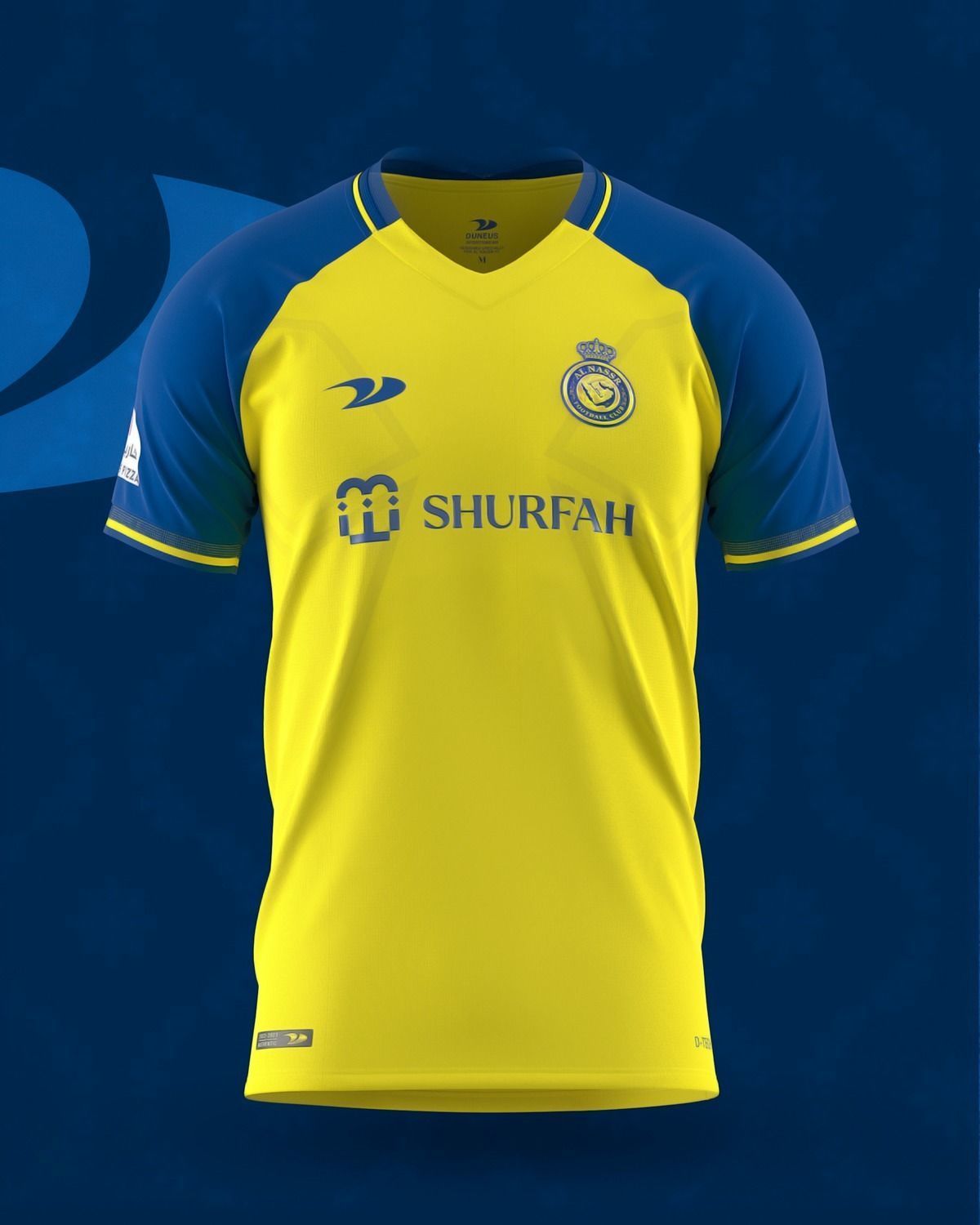 Al Nassr Jersey Duneus 2023 - CLO 3D 3D model | CGTrader