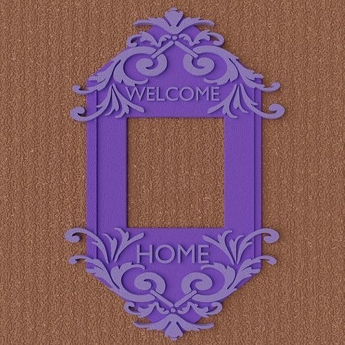 DOOR BELL FRAME 3D model 3D printable | CGTrader