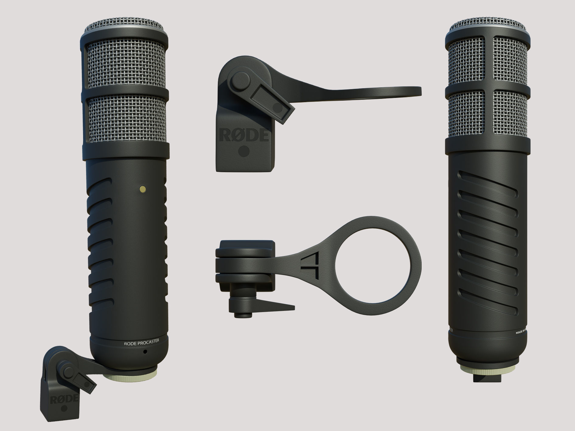 rode procaster microphone 3D model | CGTrader