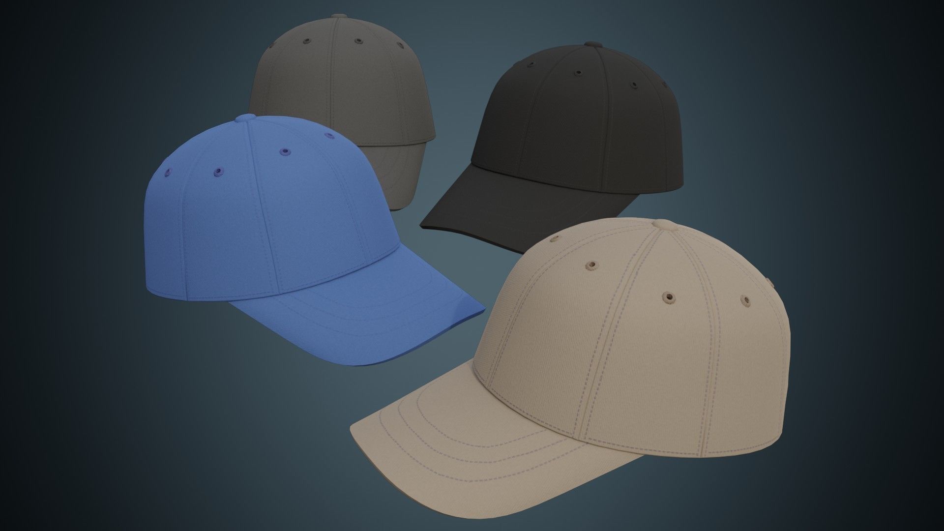 3D model Baseball Cap 1A VR / AR / low-poly | CGTrader