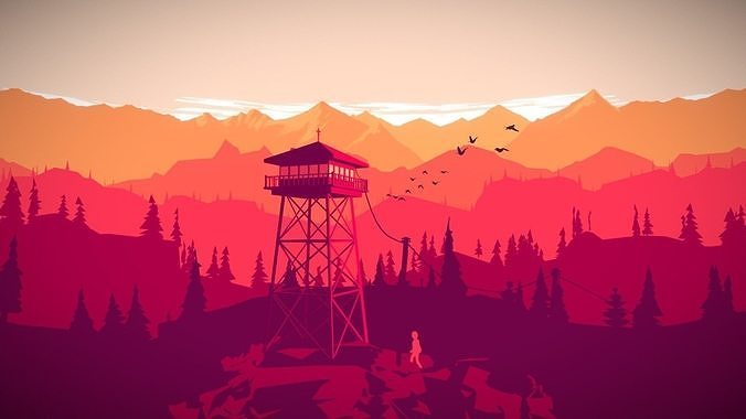A Firewatch Art 3D model | CGTrader