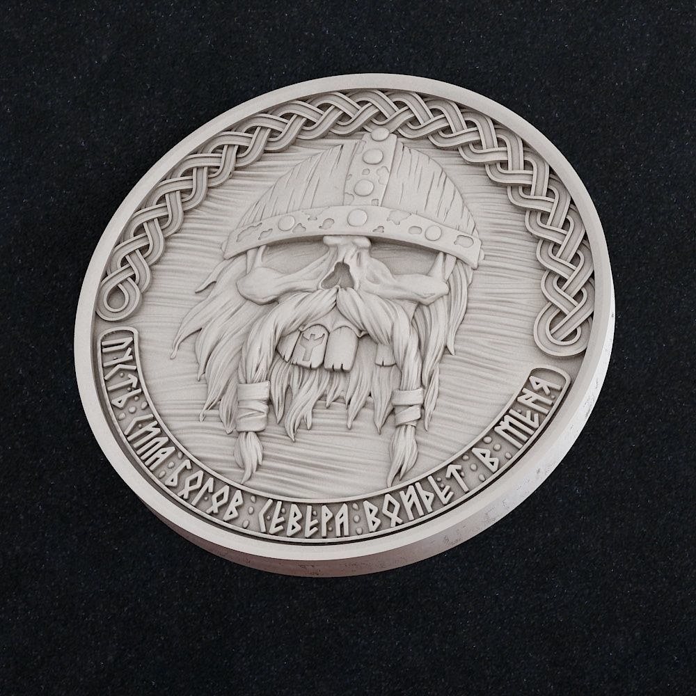 Coin Viking 3D model 3D printable | CGTrader