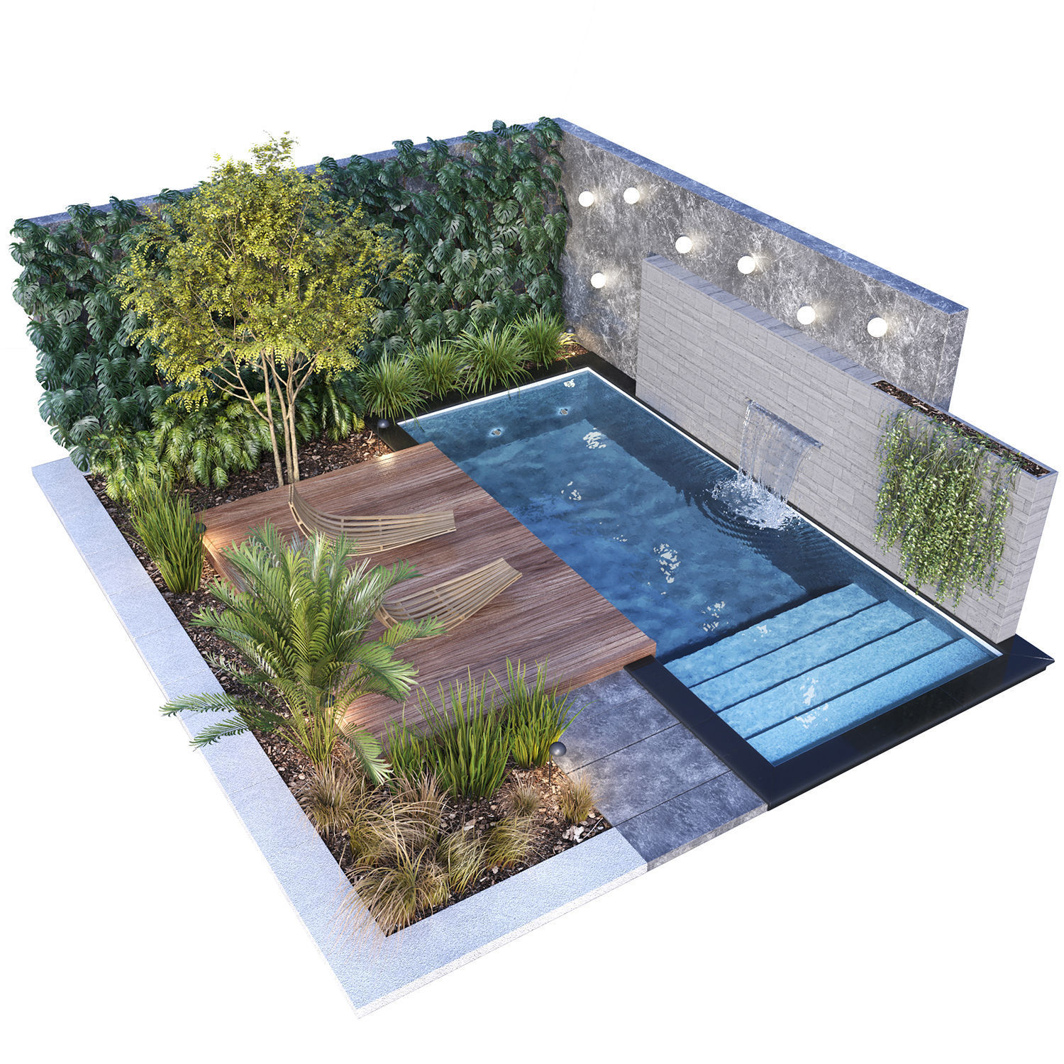 Swimming Pool 1 3D model | CGTrader