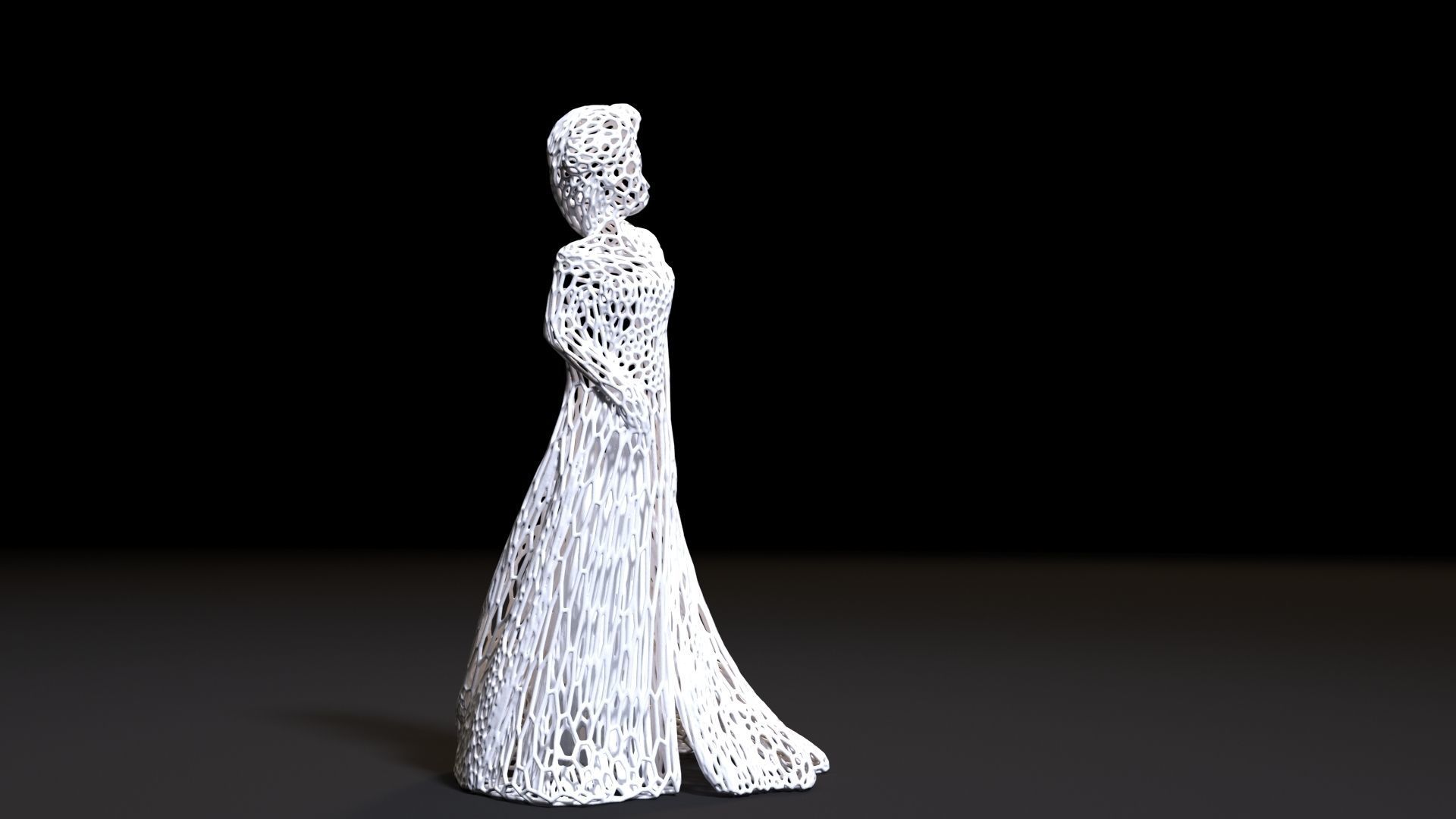 Elsa voronoi 3D model 3D printable | CGTrader