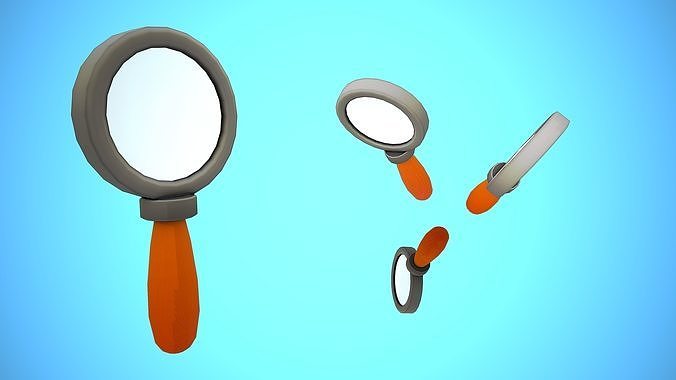 3D model MAGNIFYING GLASS CARTOON STYLIZED 2 VR / AR / low-poly | CGTrader
