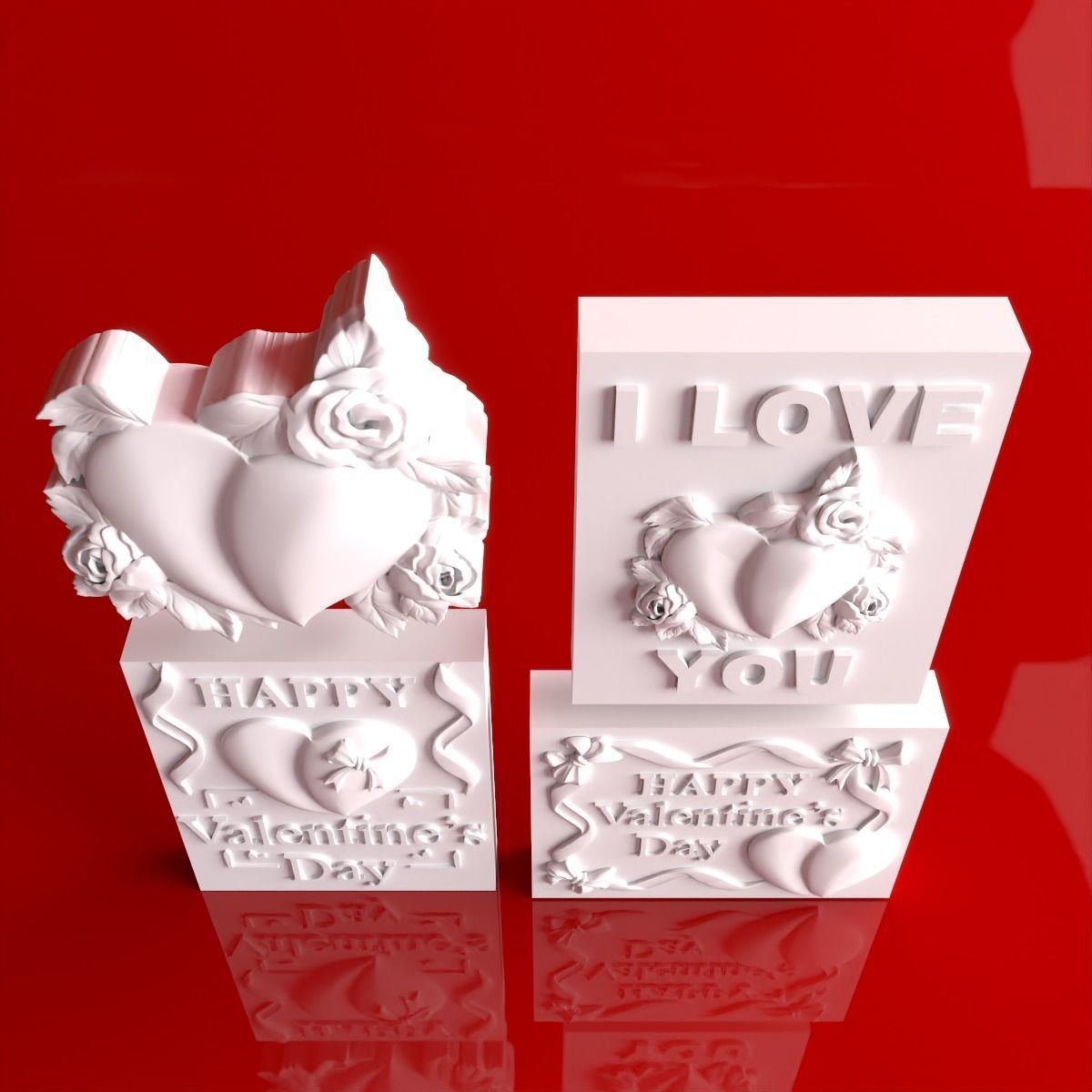 3d love models for print Valentines day Collection 3D model 3D printable | CGTrader