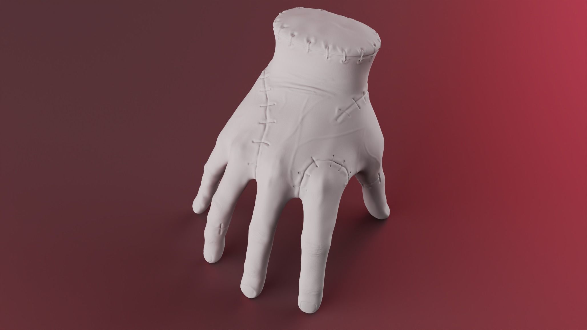 Wednesday hand thing from serial 3D model 3D printable | CGTrader
