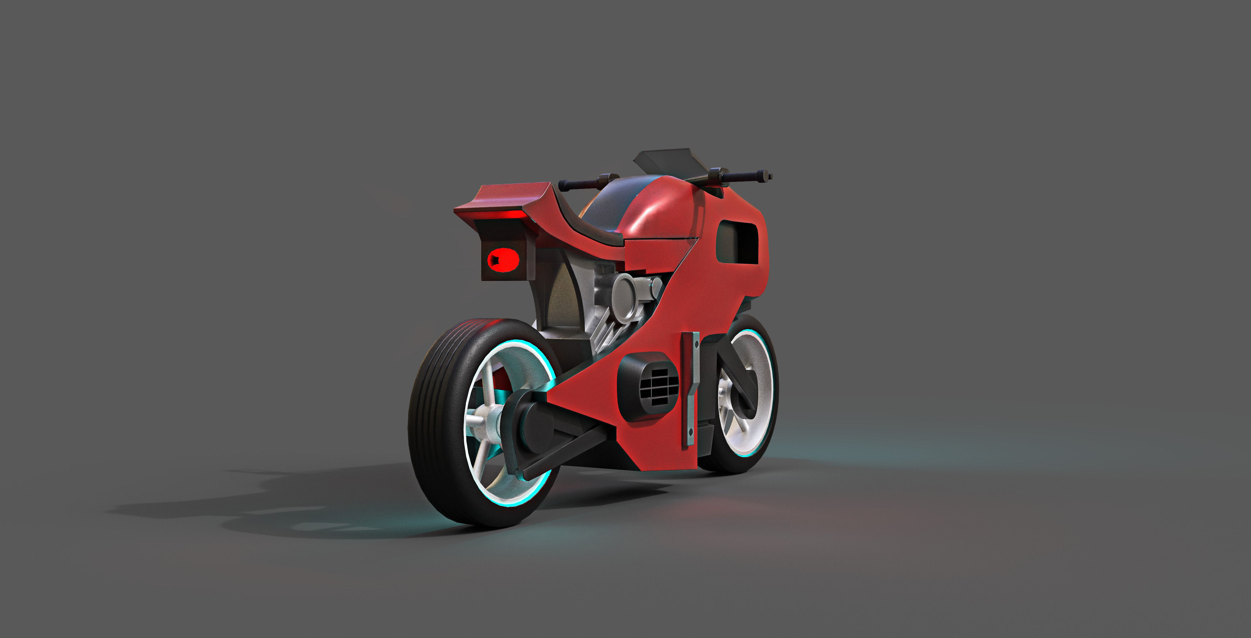 Sci-fi Bike Game Ready 4 3D model | CGTrader