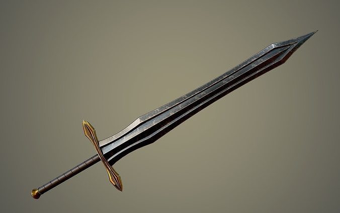 3D model Short sword VR / AR / low-poly | CGTrader