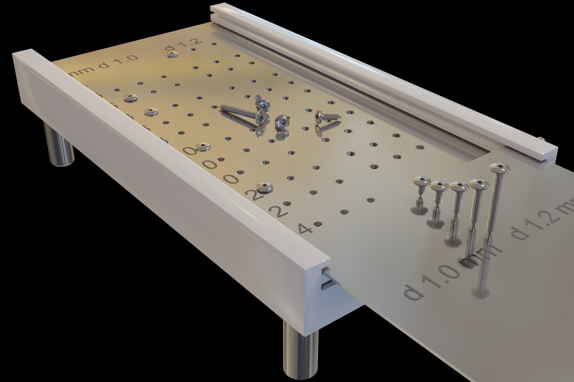 Stand for bone blocks fixation screws 3D model | CGTrader