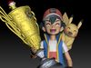 Pokemon Ash Ketchum Champion Trophy 3D model 3D printable | CGTrader