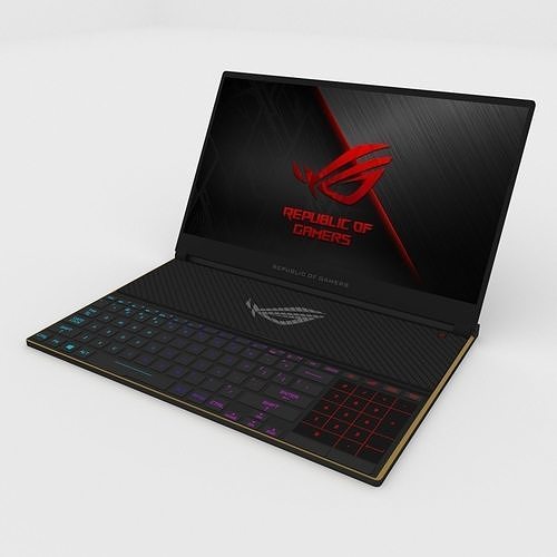 3D model Asus Rog Zephyrus S Laptop VR / AR / low-poly | CGTrader
