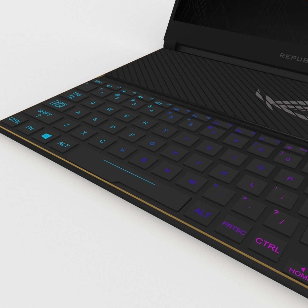 3D model Asus Rog Zephyrus S Laptop VR / AR / low-poly | CGTrader