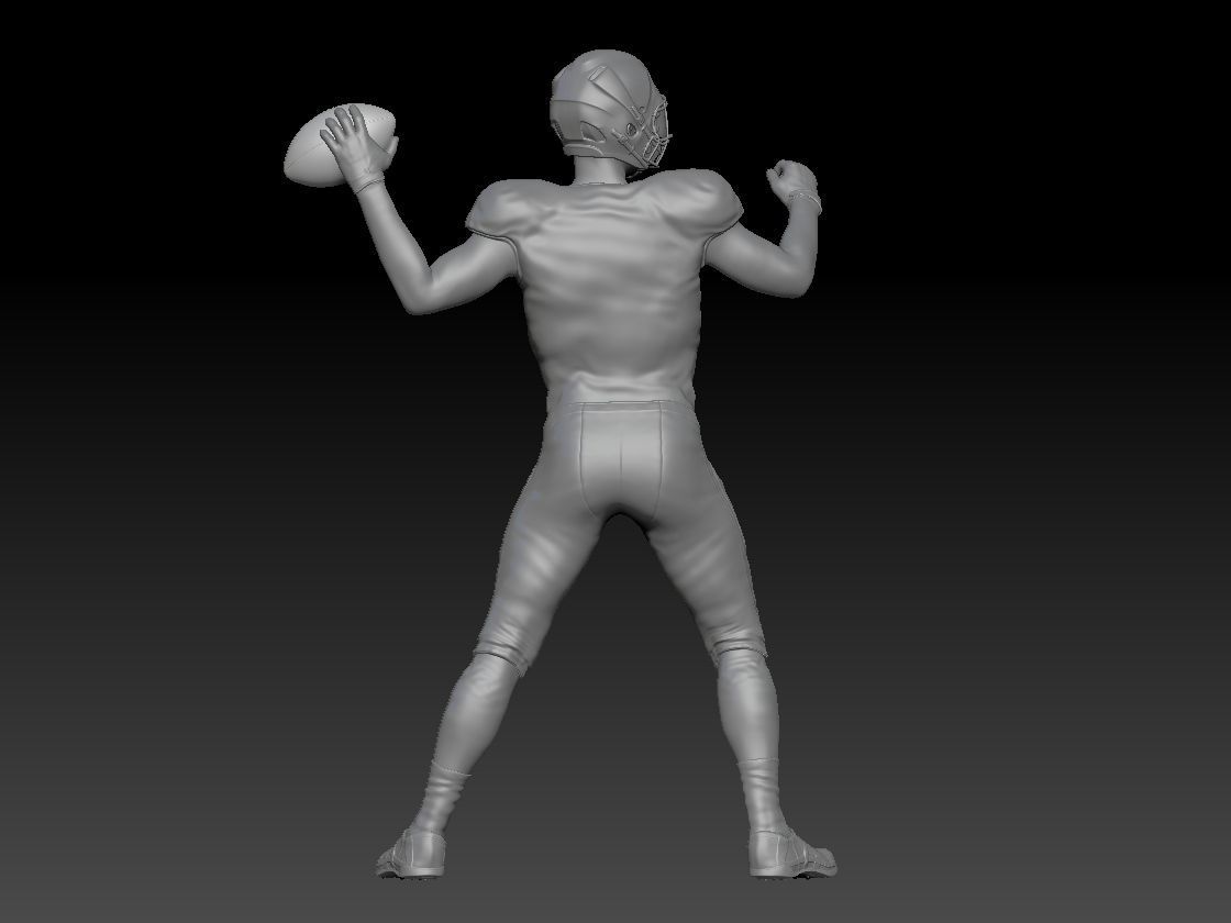 NFL PLAYER QUARTERBACK 3D model 3D printable | CGTrader