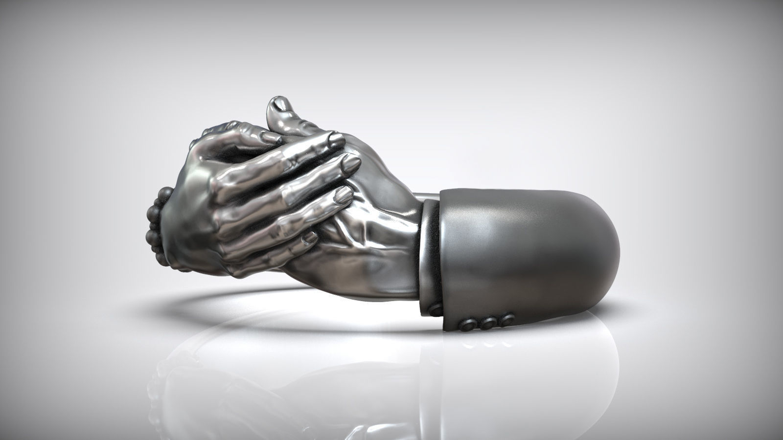 Hug Hands Men and Women Hugging Finger Ring 3D model 3D printable ...